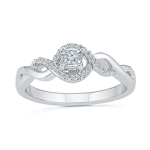 Click here for Womens 1/8 CT. T.W. Natural White Diamond Sterling... prices