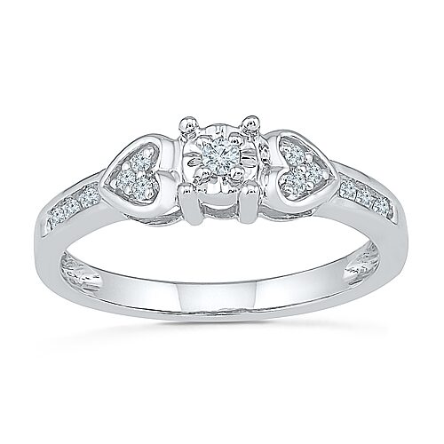 Click here for Promise My Love Womens 1/10 CT. T.W. Natural White... prices