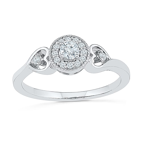Click here for Promise My Love Womens 1/8 CT. T.W. Natural White... prices