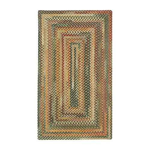 Capel American Traditions Braided Wool Indoor Rectangular Area Rug  One Size  Brown
