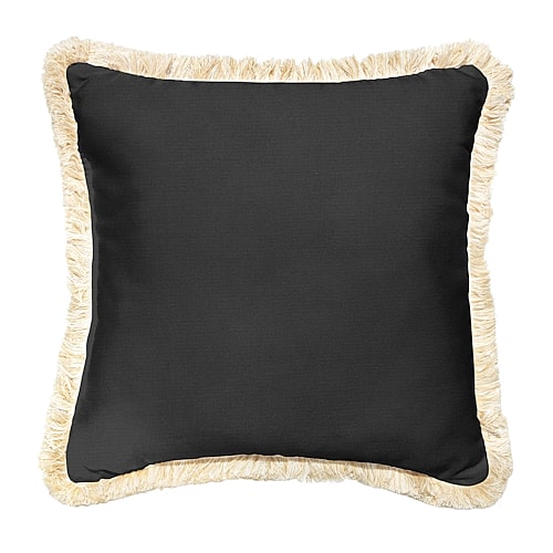 Click here for Mozaic Company 18 Fringe Outdoor Pillow - Canvas B... prices
