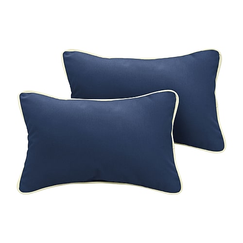 Click here for Mozaic Company Sunbrella Canvas Lumbar Pillow Cord... prices