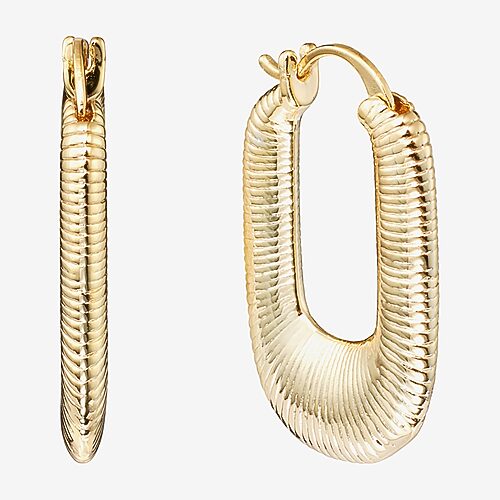 Click here for Silver Reflections Textured Womens 14K Gold Over B... prices