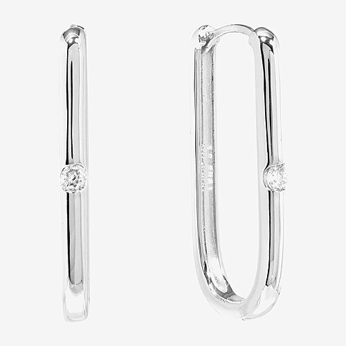 Click here for Silver Reflections Womens Cubic Zirconia 34.7mm Ov... prices