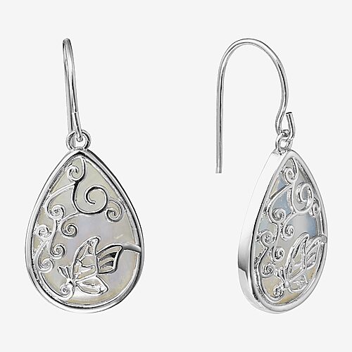 Click here for Sparkle Allure Filigree Womens White Glass Pure Si... prices