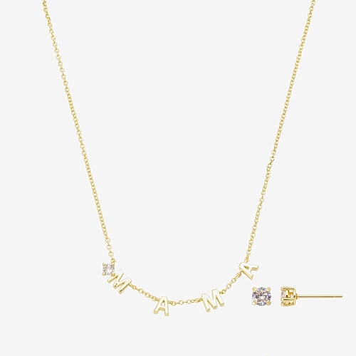 Click here for Footnotes Mama Womens Cubic Zirconia 14K Gold Over... prices