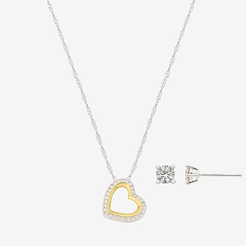Click here for Footnotes Love Womens Cubic Zirconia 14K Gold Over... prices