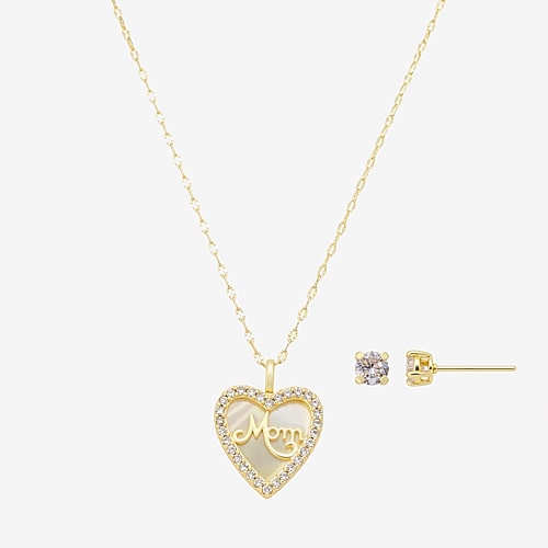 Click here for Footnotes Mom Womens Cubic Zirconia 14K Gold Over... prices