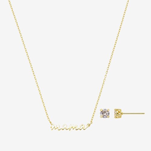 Click here for Footnotes Mama Womens Cubic Zirconia 14K Gold Over... prices