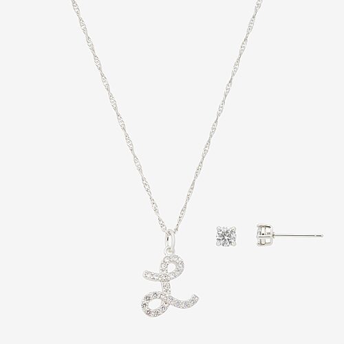 Click here for Sparkle Allure Initial Womens Cubic Zirconia Pure... prices