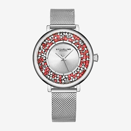 Click here for Stuhrling Womens Silver Tone Stainless Steel Strap... prices