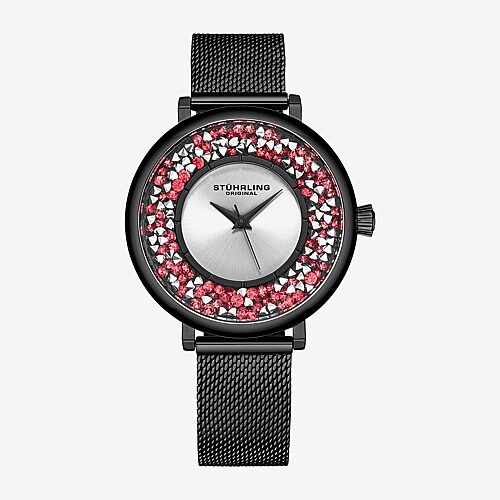 Click here for Stuhrling Womens Black Stainless Steel Strap Watch... prices