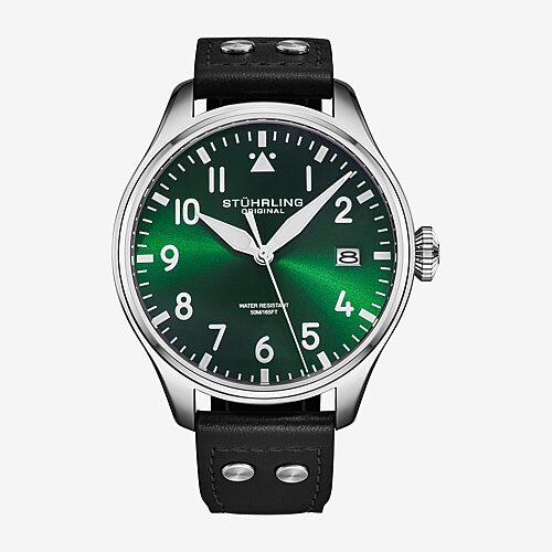 Click here for Stuhrling Airman 4078 Men s Quartz Pilot Watch  43... prices