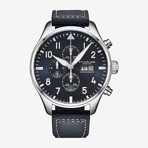 Click here for Stuhrling Navigator 4075 Men s 43mm Green Sunray D... prices