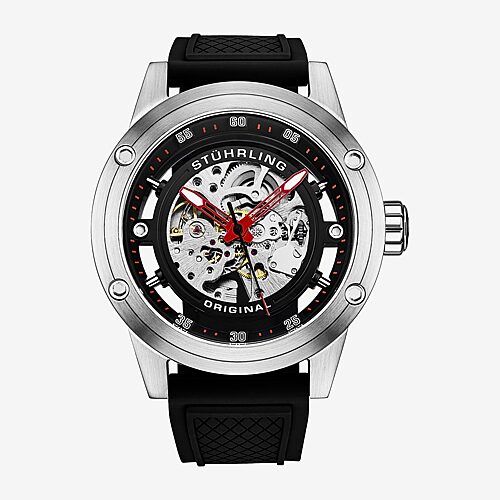 Click here for Stuhrling Mens Automatic Black Strap Watch 4034.3... prices