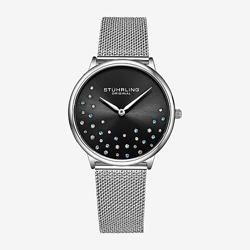 Click here for Stuhrling Womens Silver Tone Stainless Steel Strap... prices