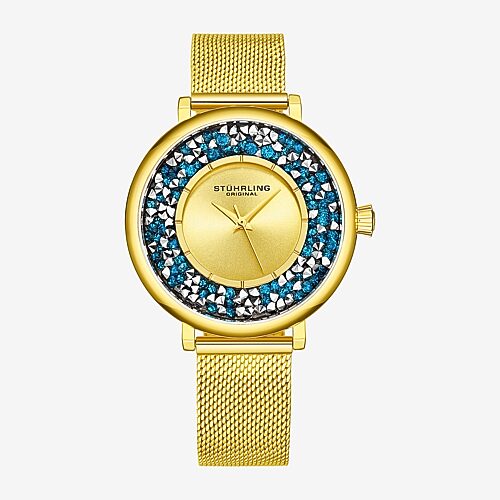 Click here for Stuhrling Womens Gold Tone Stainless Steel Strap W... prices