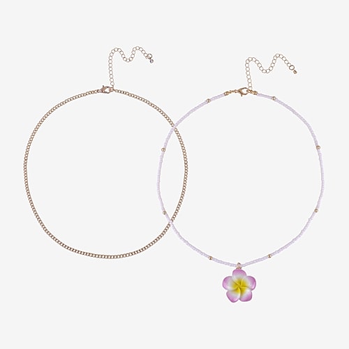 Click here for Arizona Unisex Flower 2-pc. Necklace Set  One Size... prices