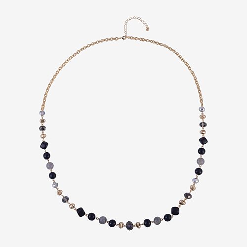 Click here for Mixit Womens 36 Inch Beaded Necklace  One Size  Bl... prices