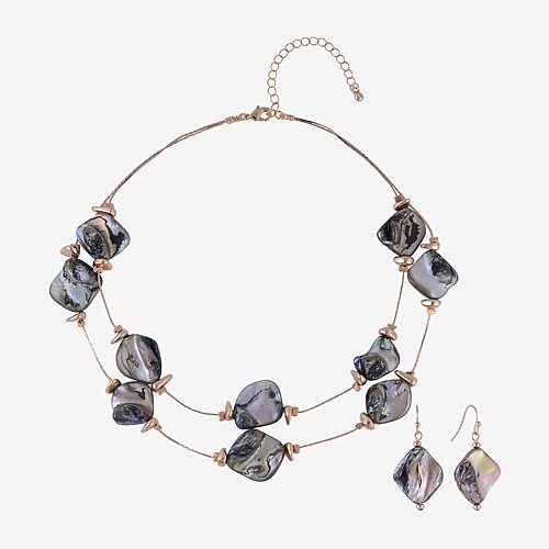 Click here for Mixit Womens 2-pc. Jewelry Set  One Size  Gray prices