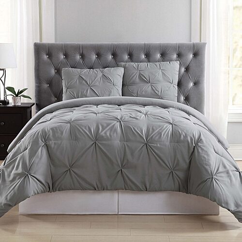 Click here for Truly Soft Pleated Duvet Cover Set  Full/Queen - G... prices