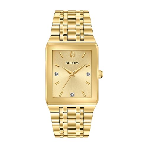 Click here for Bulova Mens Futuro Diamond-Accent Gold-Tone Stainl... prices