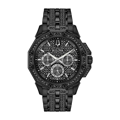 Click here for Bulova Octava Mens Black Stainless Steel Bracelet... prices