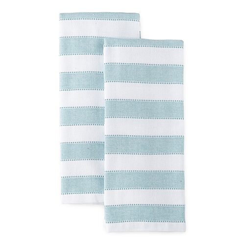 Click here for Chambray Stripe Dual Purpose 2-pc Kitchen Towel Se... prices