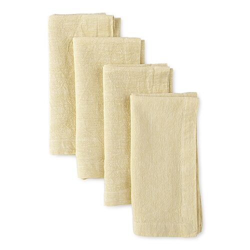 Click here for Linden Street Grayson 4-pc. Napkins  One Size  Yel... prices