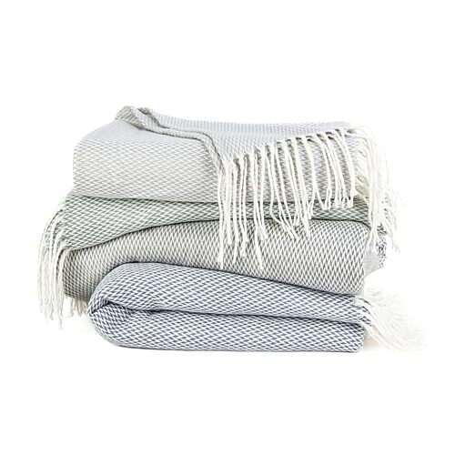 Click here for ienjoy Home Herringbone Fringed Throw  60 x 50 - D... prices