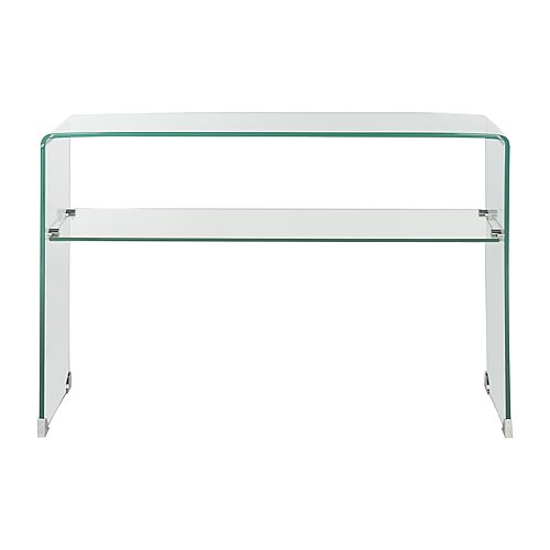 Click here for Hollis Tempered Glass Console Table  One Size  Gra... prices