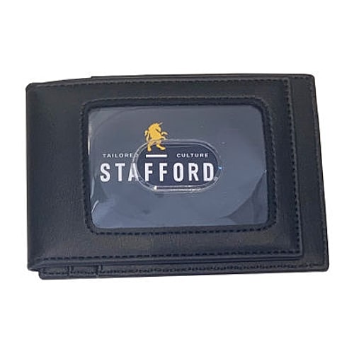 Click here for Stafford Leather Magnetic Card Case Mens Slim Fold... prices
