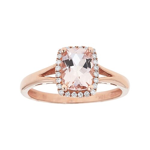 Click here for LIMITED QUANTITIES Genuine Morganite and 1/8 CT. T... prices