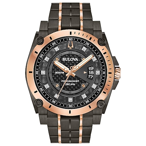 Click here for Bulova Mens Precisionist Champlain Diamond-Accent... prices