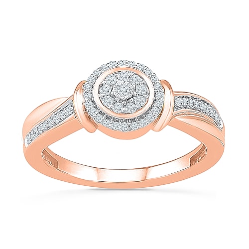 Click here for Womens 1/5 CT. Natural White Diamond 10K Gold Roun... prices