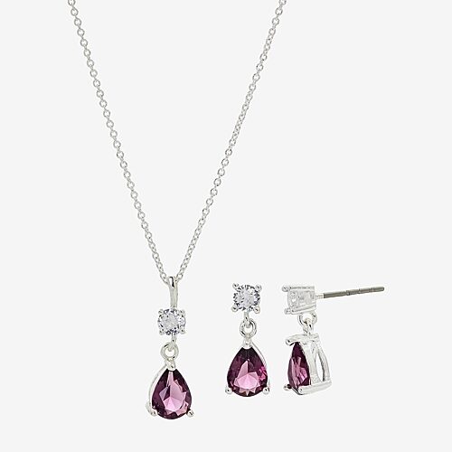Click here for Sparkle Allure Womens Purple Cubic Zirconia Pure S... prices