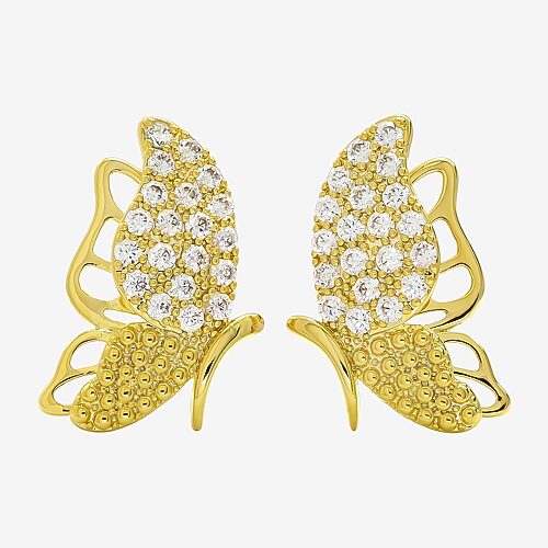 Click here for Sparkle Allure Cubic Zirconia 14K Gold Over Brass... prices