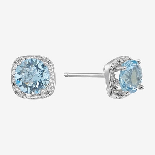 Click here for Macys 6mm Round Crystal with Cubic Zirconia Halo S... prices