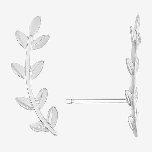 Click here for Athra Sterling Silver Leaf Stud Earrings prices