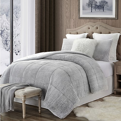 Click here for Swift Home Cozy Plush Faux Fur & Sherpa Reversible... prices