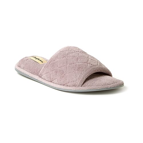 Click here for Dearfoams Womens Microfiber Terry Slide Slipper  O... prices