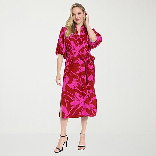 Click here for Clover And Sloane Womens Midi V Neck Short Sleeve... prices