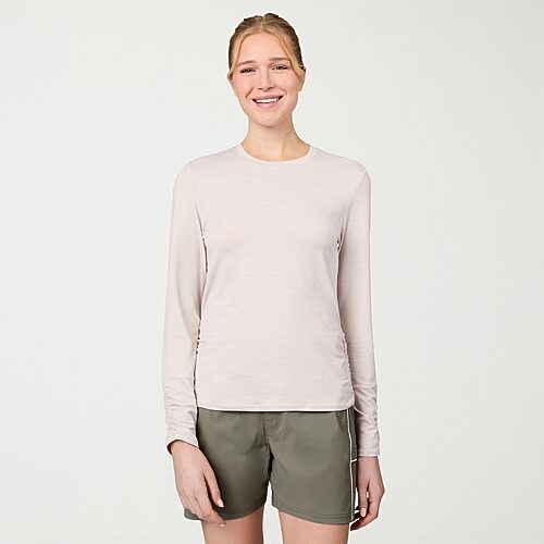 Click here for Free Country Womens Cloud Knit Crew Neck Top - Bir... prices