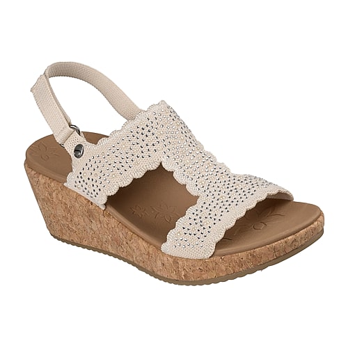 Click here for Skechers Womens Beverlee Arch Fit Wedge Sandals  9... prices