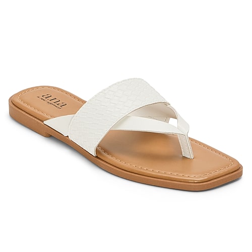 Click here for A.N.A Womens Woven Band Flip-Flops  10  White prices
