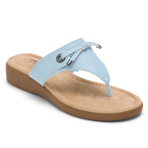 Click here for St. Johns Bay Womens Flip-Flops  5 Wide  Blue prices