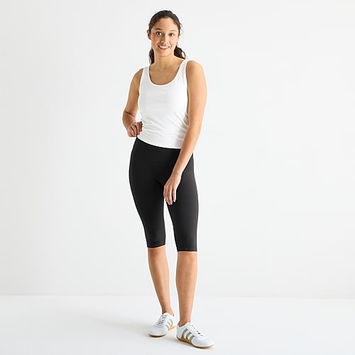 Click here for Arizona Womens Mid Rise Juniors Capri Legging  Med... prices
