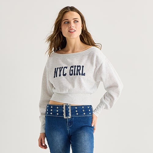 Click here for Forever 21 Juniors Womens Boat Neck Long Sleeve Pu... prices