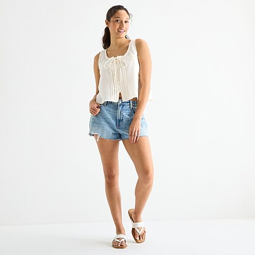 Click here for Arizona Womens 2 Low Rise Juniors Denim Short  14... prices
