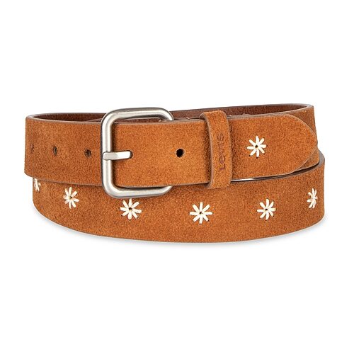 Click here for Levis Womens Casual Floral Embroidered Belt - Tan... prices